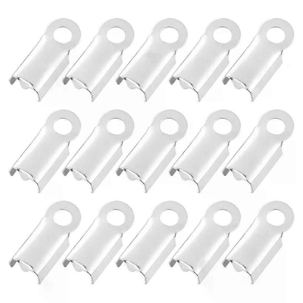 Rope Ends Ribbon Clamps, 500 Pcs Glossy Side Clip for Jewelry Making ...