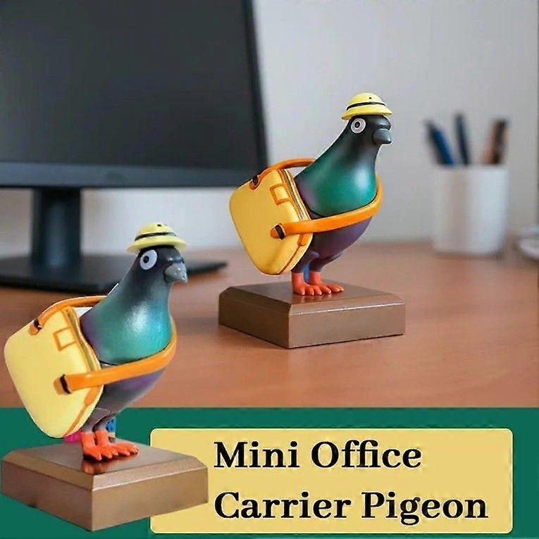 Mini Office Carrier Pigeon Figures, Sculpture Art Decorative Rustic ...