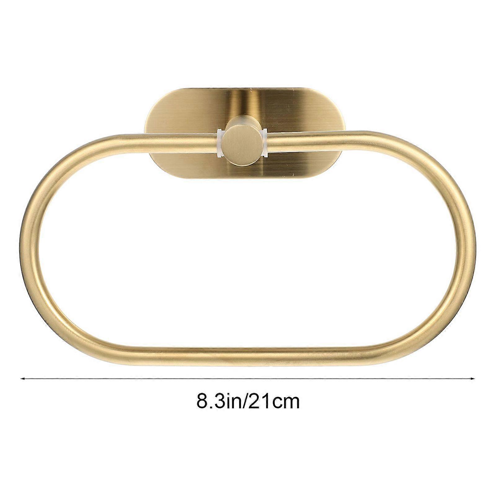 Towel Ring Wall Mount Rack Closet Hooks for Bathroom Supply Household ...