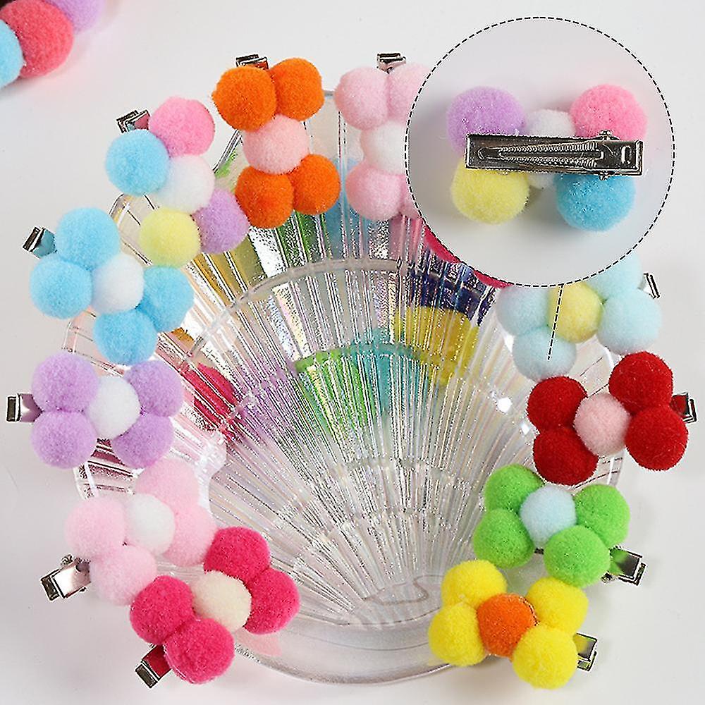 20pcs Puppy Dog Small Bow Hair Barrettes Yorkie Dog Hair Clips Flower ...