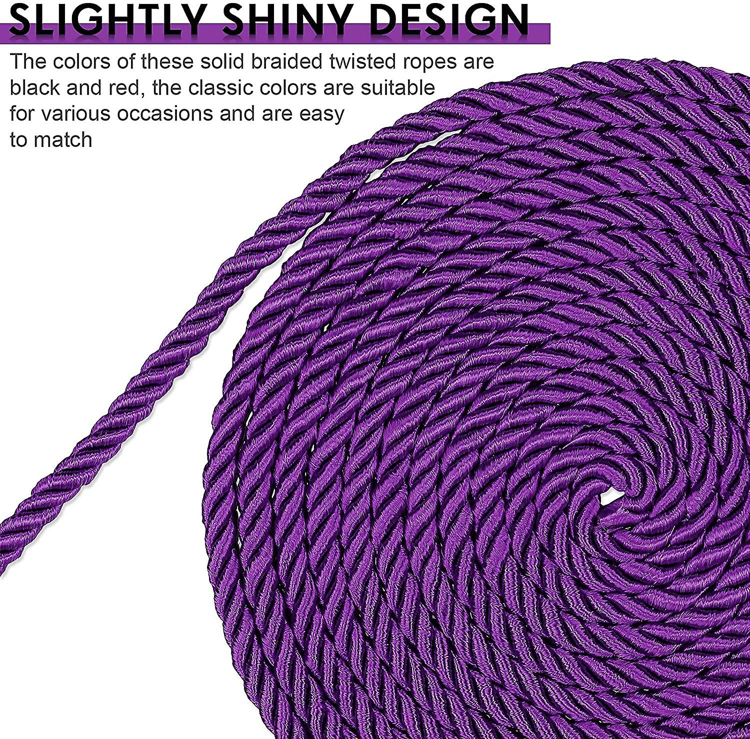 Braided Twisted Silk Ropes 8mm Diameter Soft Solid Braided Twisted ...