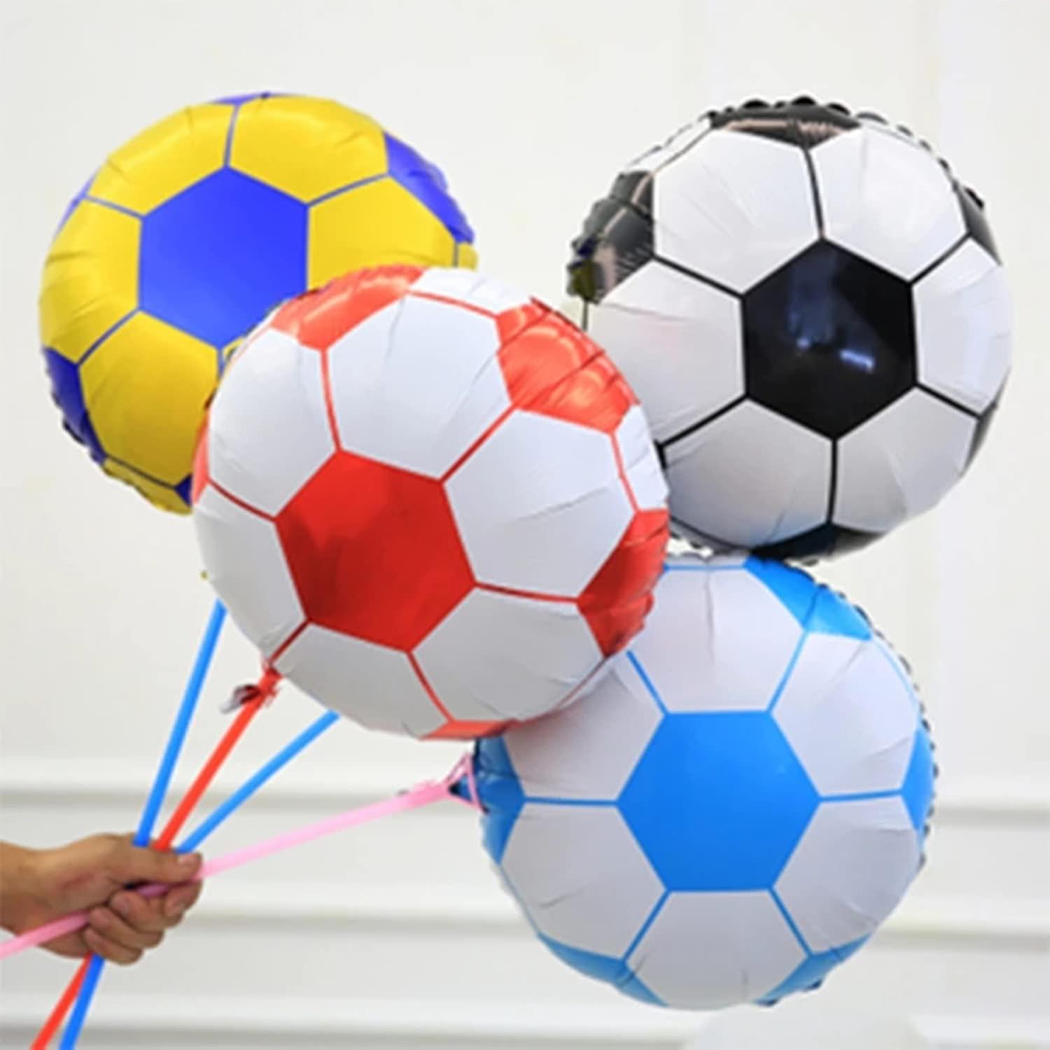 5 Pieces Soccer Balloons - 18 Inch Soccer Party Balloons Soccer Ball ...