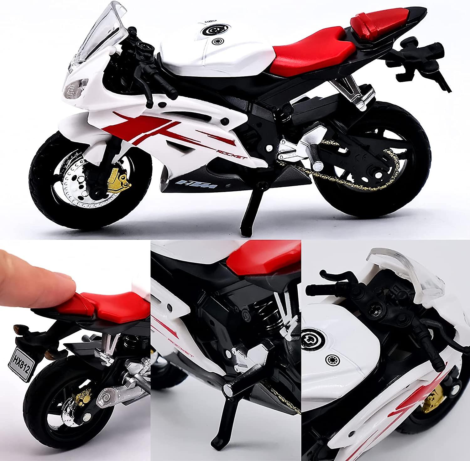 Die Cast Motorcycle Model, Realistic Motorcycle Model With Base, 1:18 ...