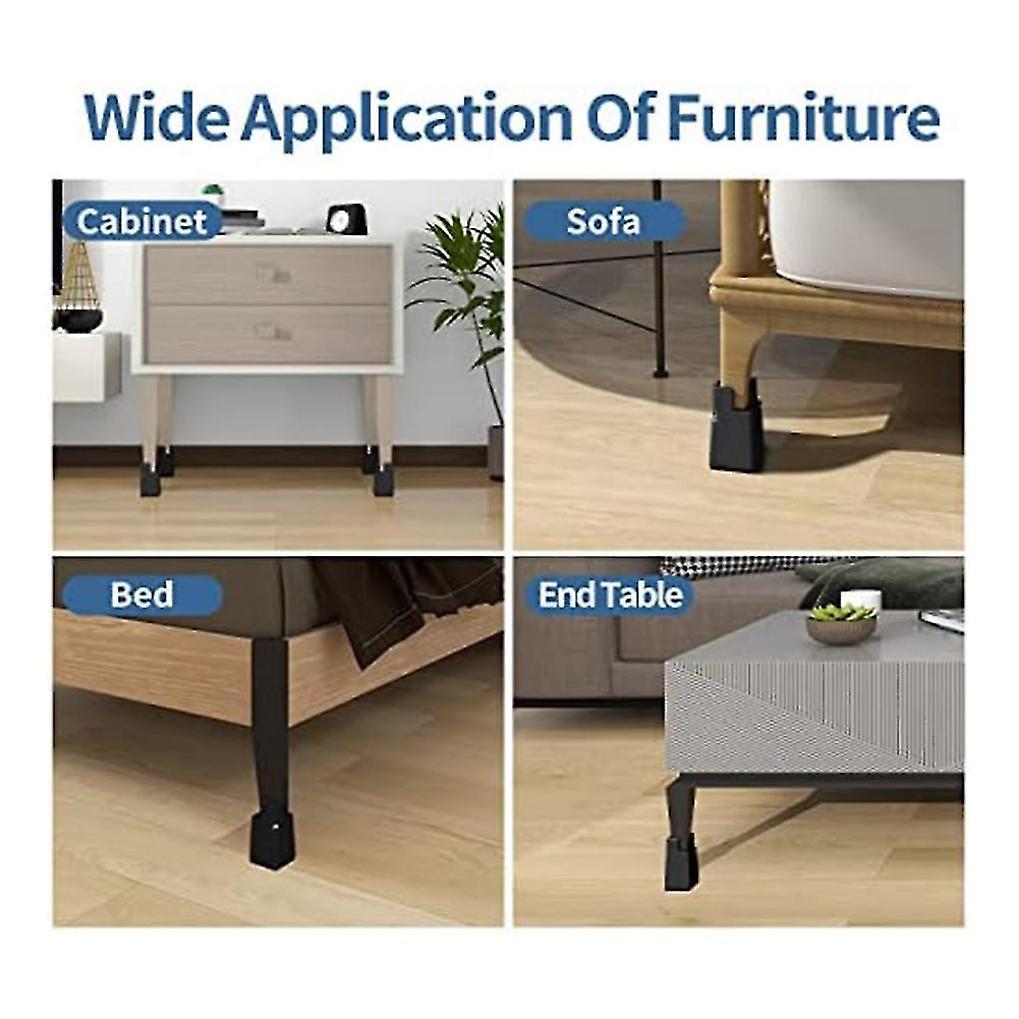 Adjustable Chair Risers With Screw Clamp, 2 Inch Height Sofa Tables Bed ...