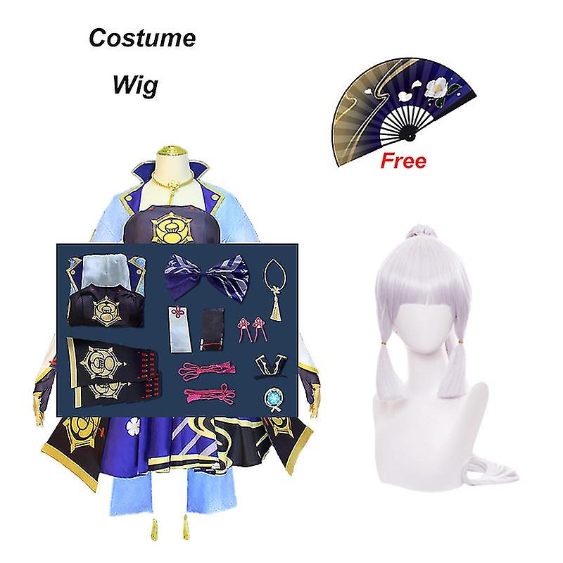 Kamisato Ayaka Cosplay Costume Game Genshin Impact Cosplay Wig Dress ...