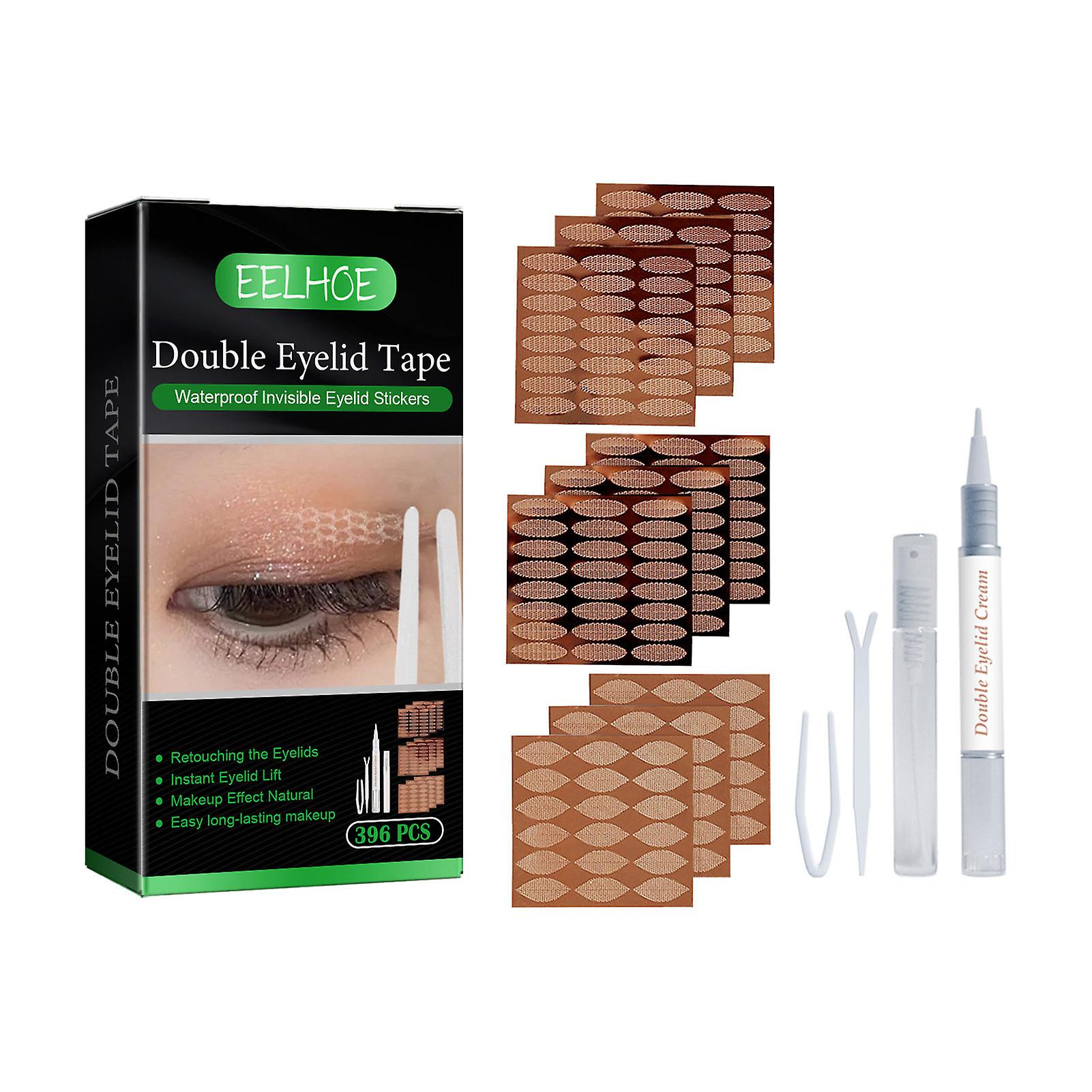 396pcs Eyelid Lifter Strips Double Eyelid Tape Invisible Lifting Droopy