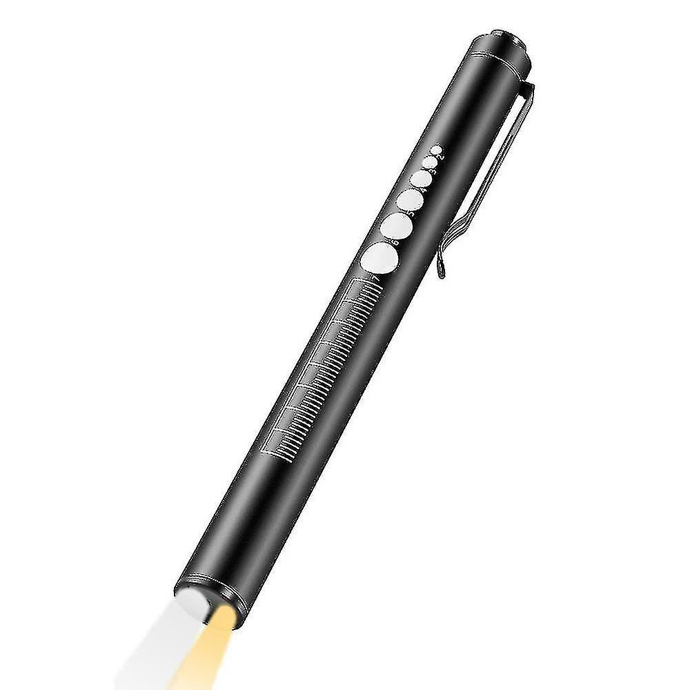 Usb Rechargeable Medical Penlight With Pupil Gauge Led Warm/white Light ...