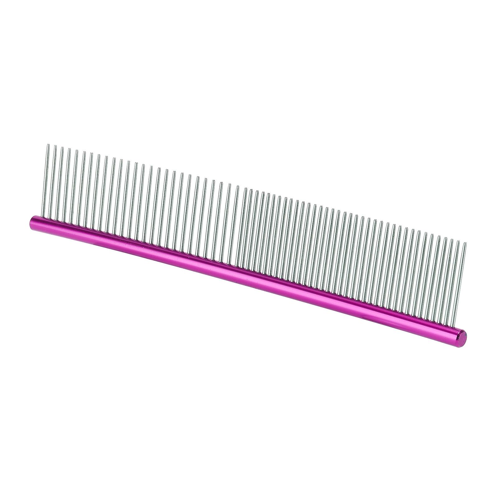 19cm M068 Stainless Steel Pet Comb - Purple, Removes Tangles and Knots ...