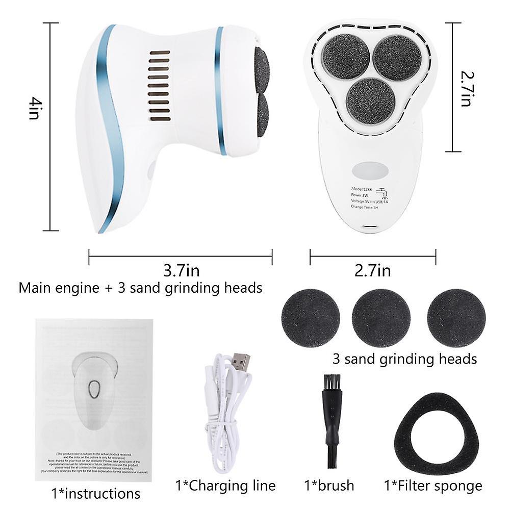 Electric Feet Callus Remover Rechargeable Portable Electronic Foot File ...