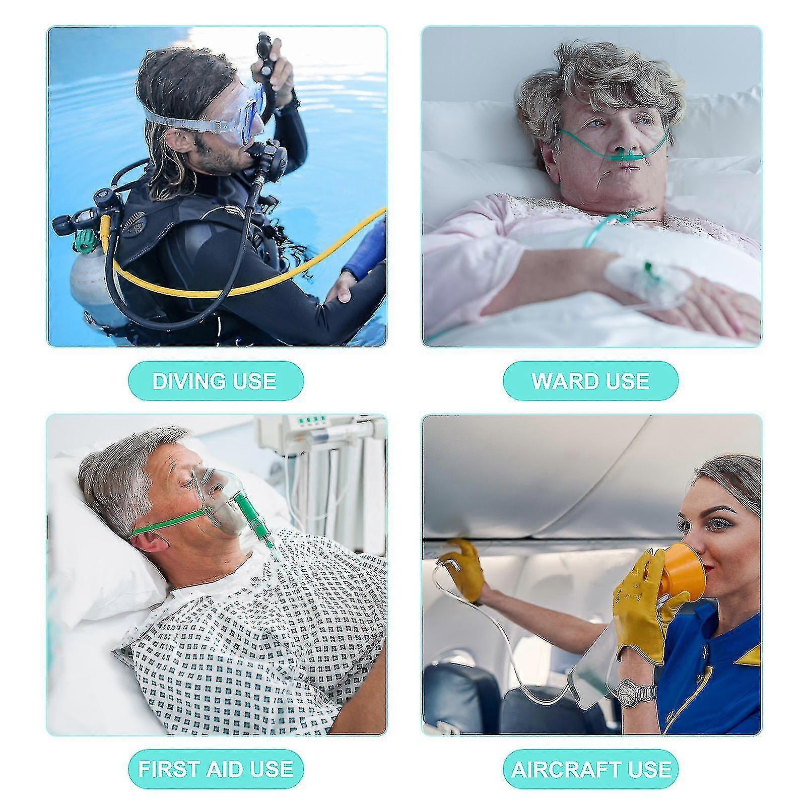 10 st Syrgasslang Nasal Oxygen Tubing Non Kinking Nasal Pipe Oxygen ...