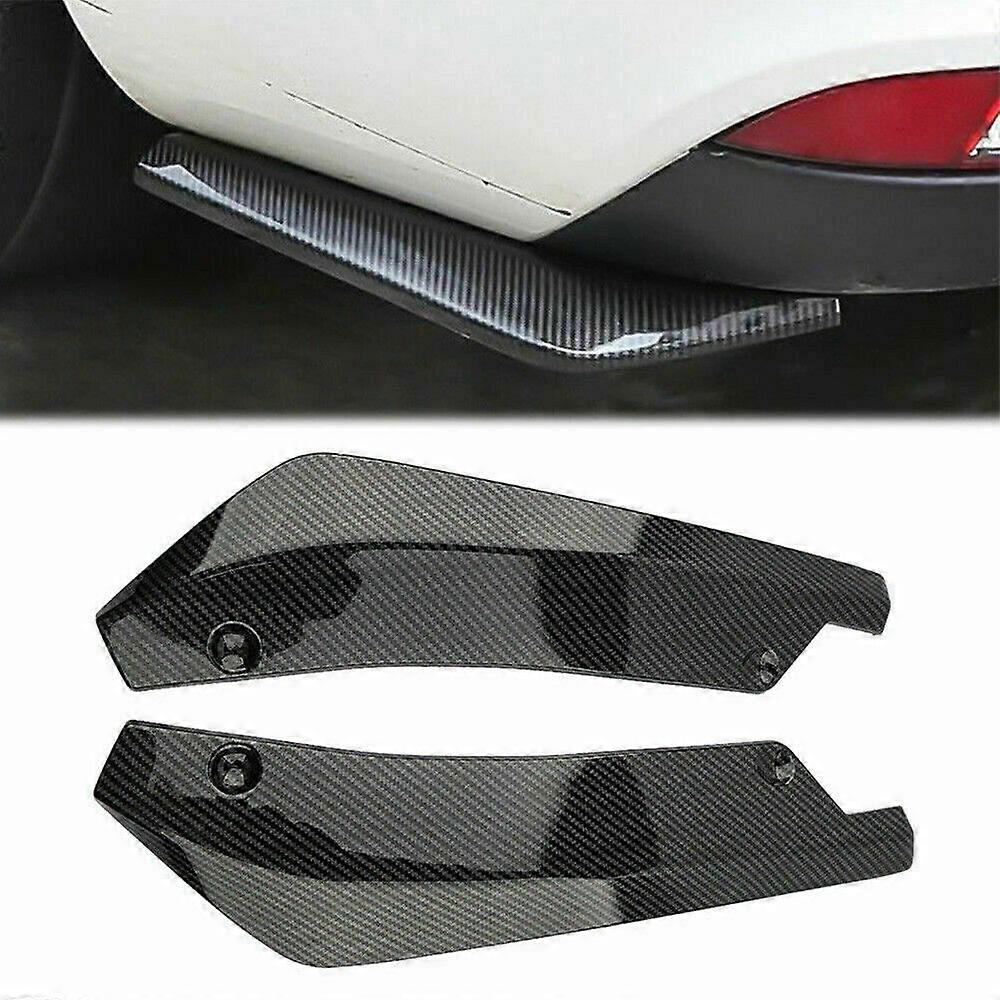 2Pcs/Set Universal Car Rear Bumper Lip Diffuser Splitter Spoiler ...