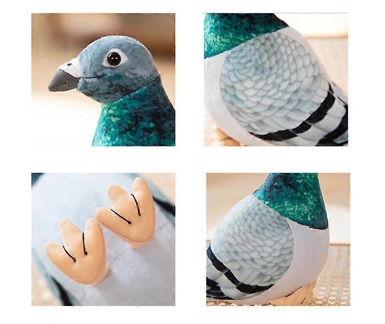 Cute Pigeon Plush Toy Soft Simulated Design Gift Photo Props Pp Cotton ...