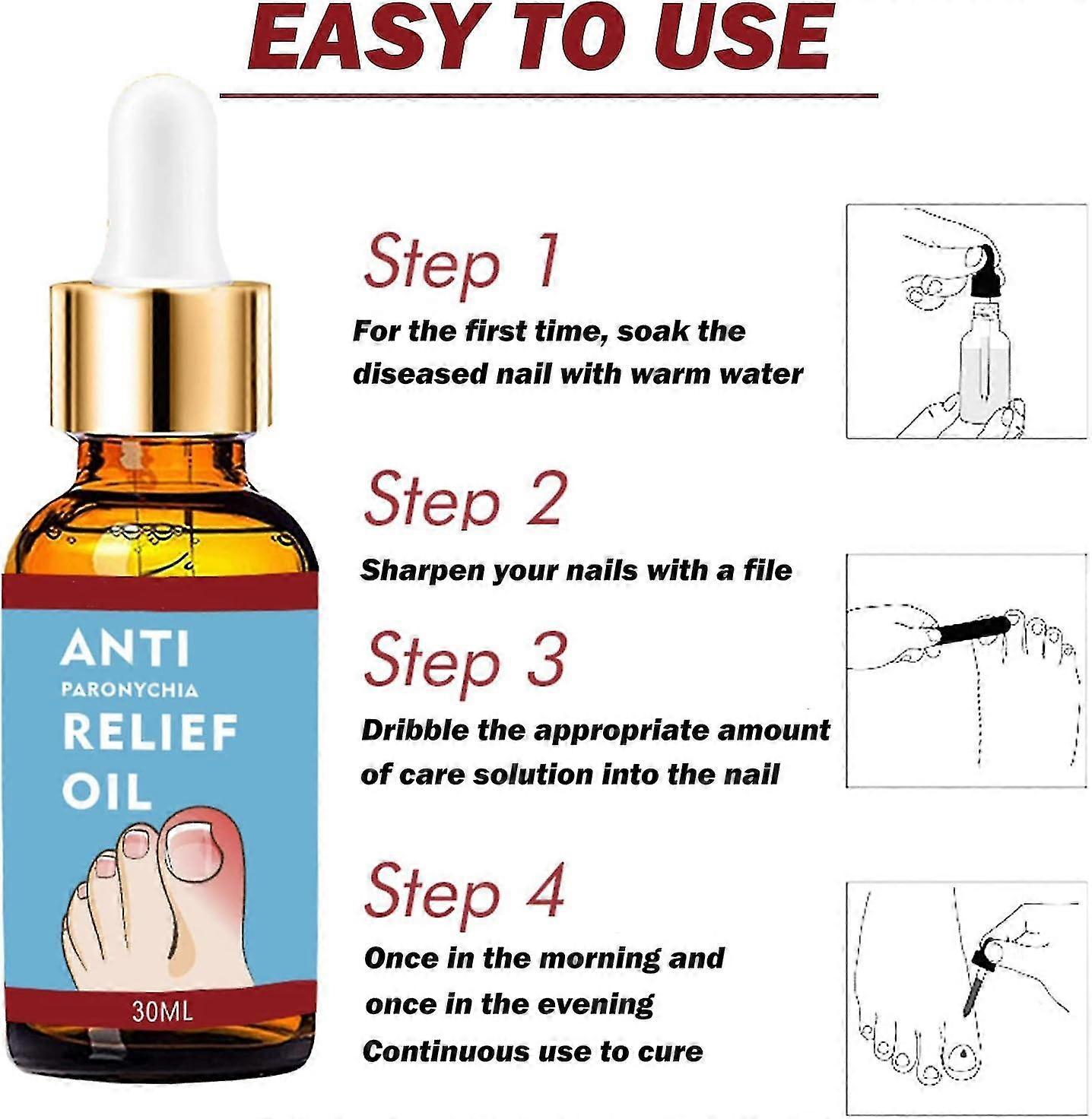 Ingrown Toenail Treatment, Toenail Anti Paronychia Relief Oil, Ingrowth ...