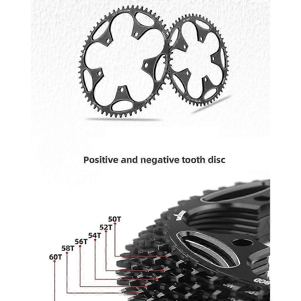 130BCD 50/52/54/56/58/60T Round Narrow Wide Sprockets MTB Road Bike ...