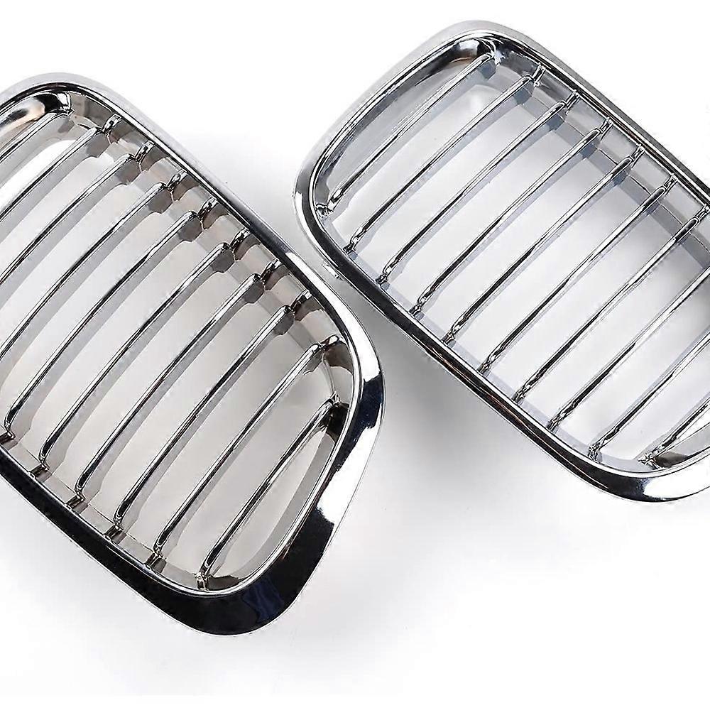 2X Chrome Front Hood Kidney Grille for 1998-2001 E46 320I 323I 325I ...