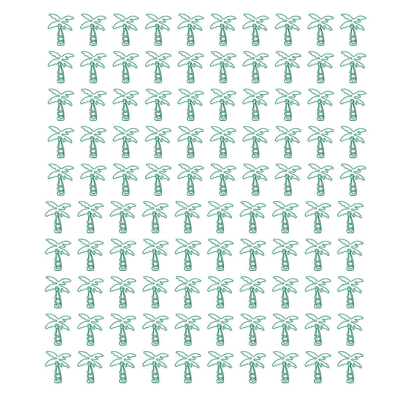 100pcs Coconut Tree Paper Clips Increase Slip Resistance Anti Rust ...