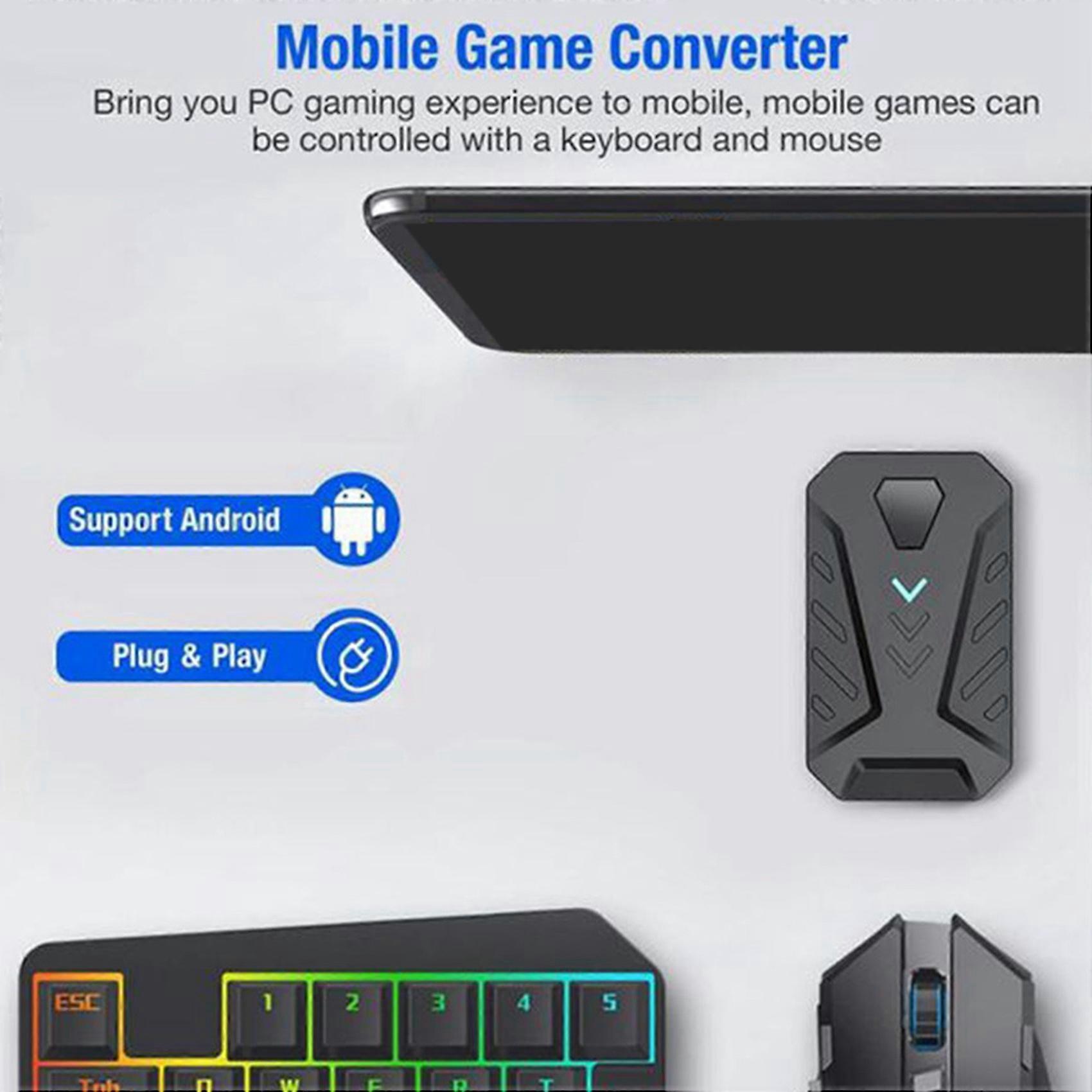 Portable Mobile Gaming Keyboard Mouse Converter Adapter MIX LITE Mobile Controller for Android ...
