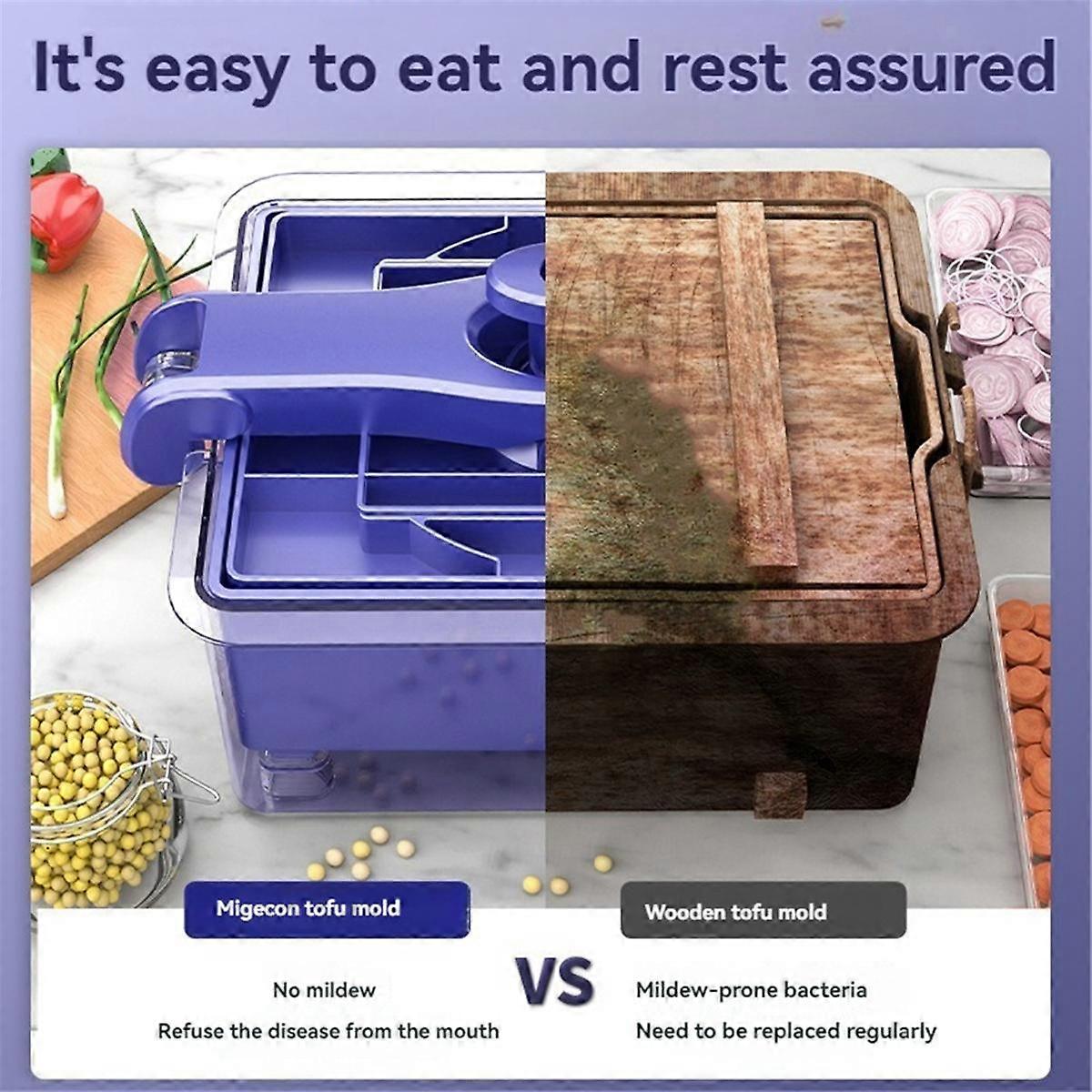 Tofu Press,for 12-16 Oz Brick Firm or Extra Firm Tofu, Tofu Machine ...