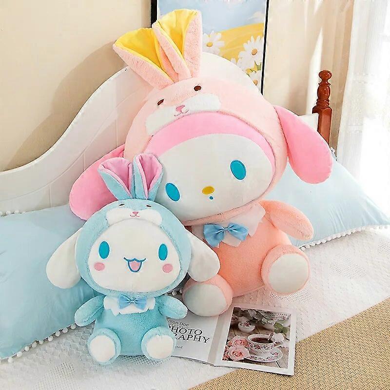 Ny 80cm Sanrio Kawaii Cinnamoroll Kuromi Min Melodi Plysch Leksak ...