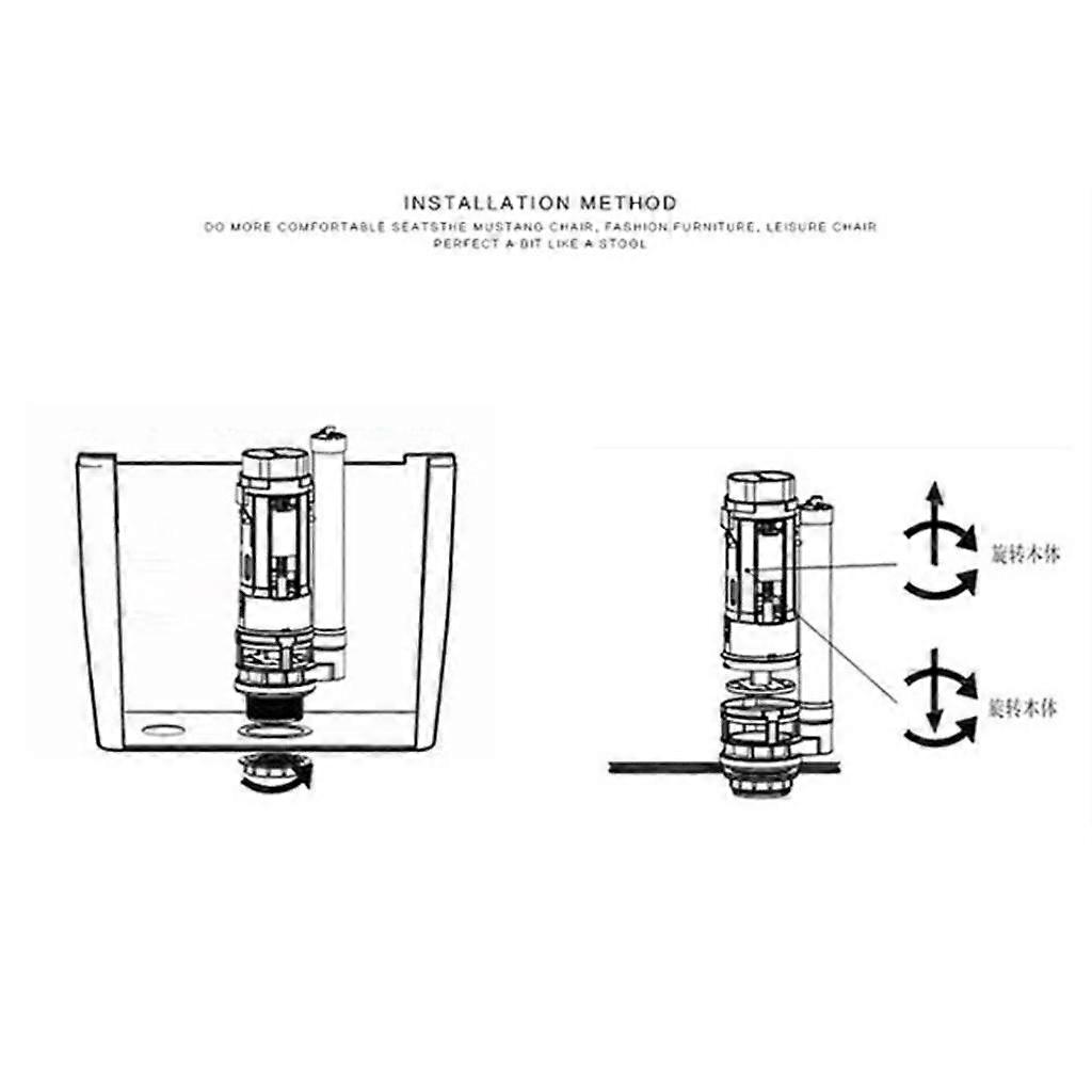 Vypouštěcí ventily toalety Jednodílný splachovací ventil toalety ...