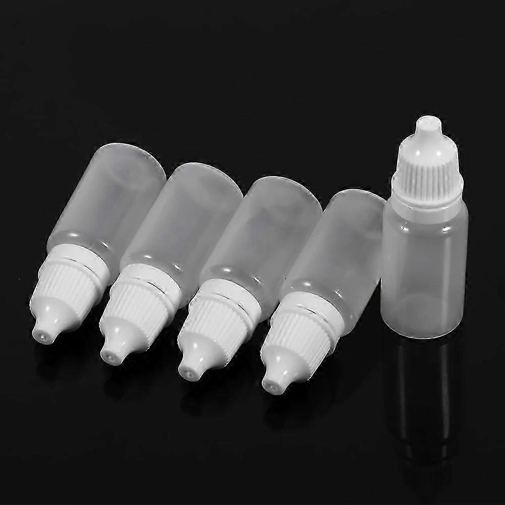 50pcs 10ml Empty Plastic Eye Drop Bottles With Cap - Squeeze Dripper ...