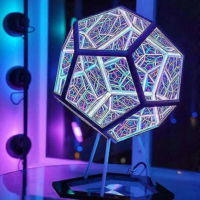 LED Art Lamp USB Charging Adjustable Color Decor Night Lamp Infinity ...