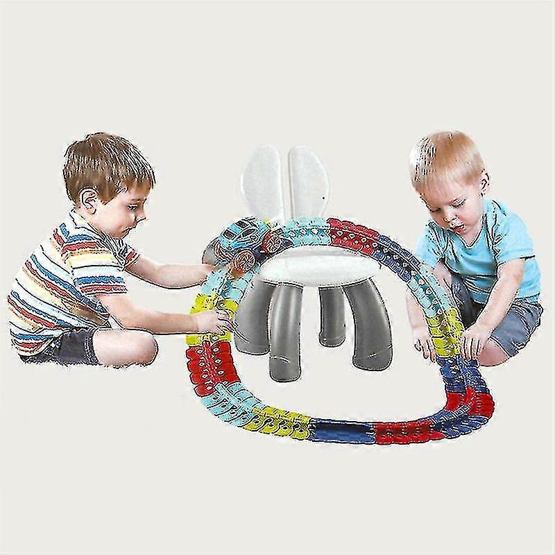 Changeable Track Toy With Led Lighting Race Car Flexible Rail ...