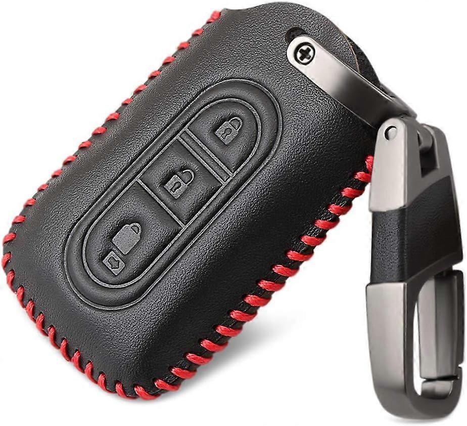 4D Leather Car Key Cover Case Keychain for Nissan Duke MICRA QASHQAI ...