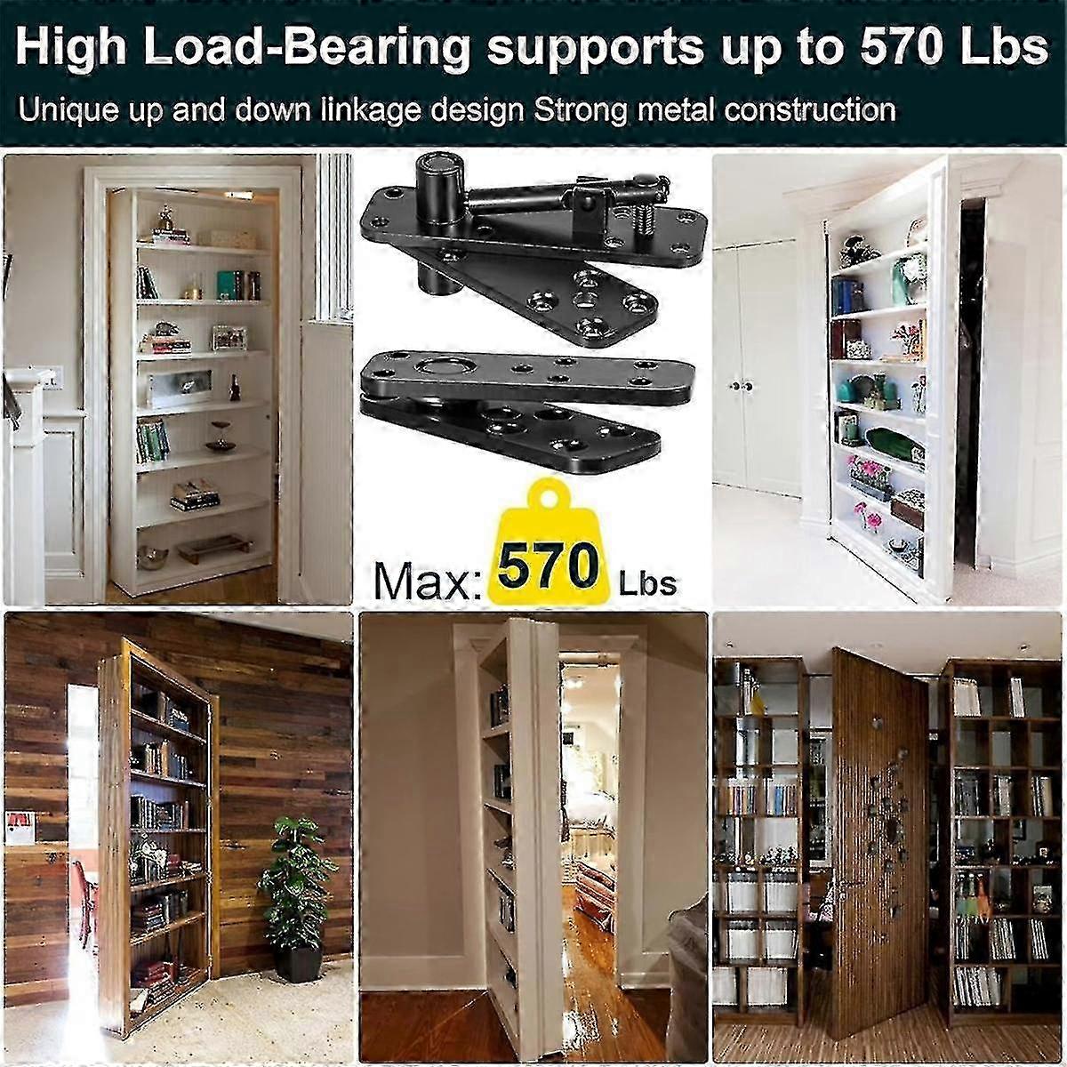 Heavy Duty Door Hinge,Pivot Hinge,570Lbs Load-Bearing,Solid Stainless ...