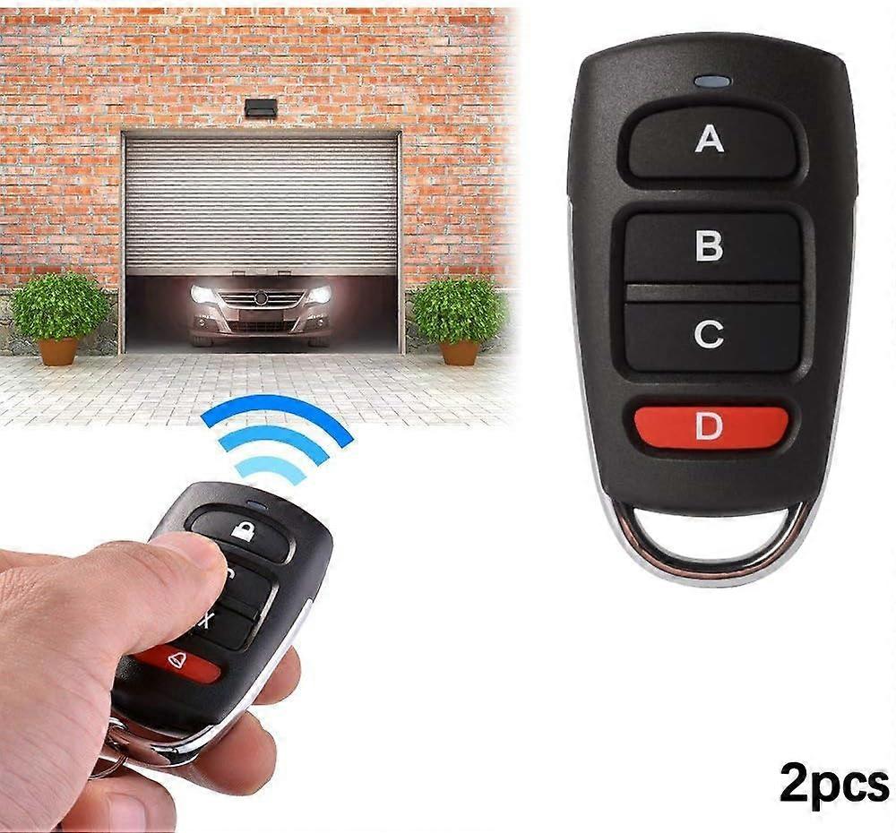 Pack Universal Garage Door Cloning Key Fob Remote Control 433MHz 4 ...