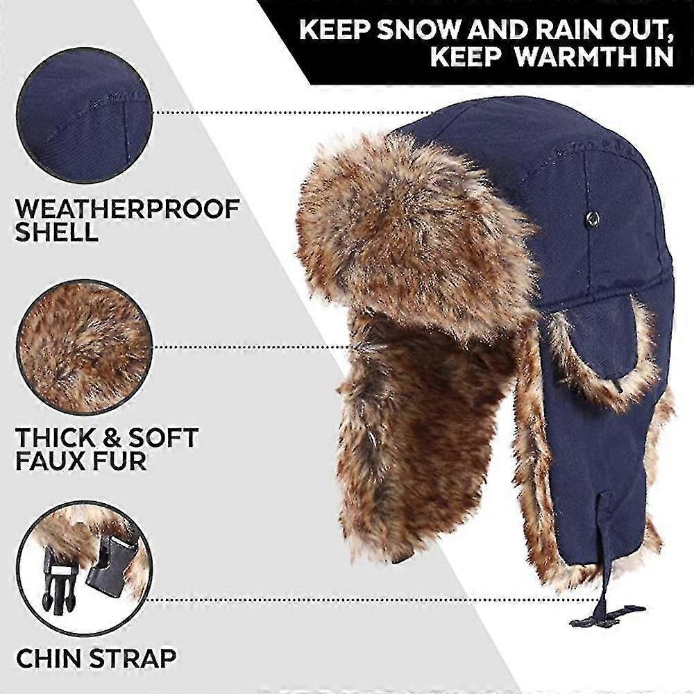 Unisex Winter Trooper Hats , Cold Weather Snow Gear Winter Hat-MXBC ...