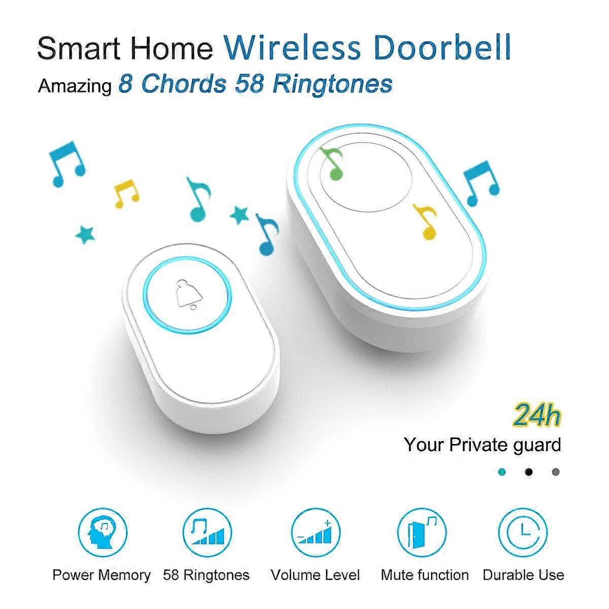 Tuya WiFi Intelligent Wireless Doorbell Home Welcome Doorbell ...