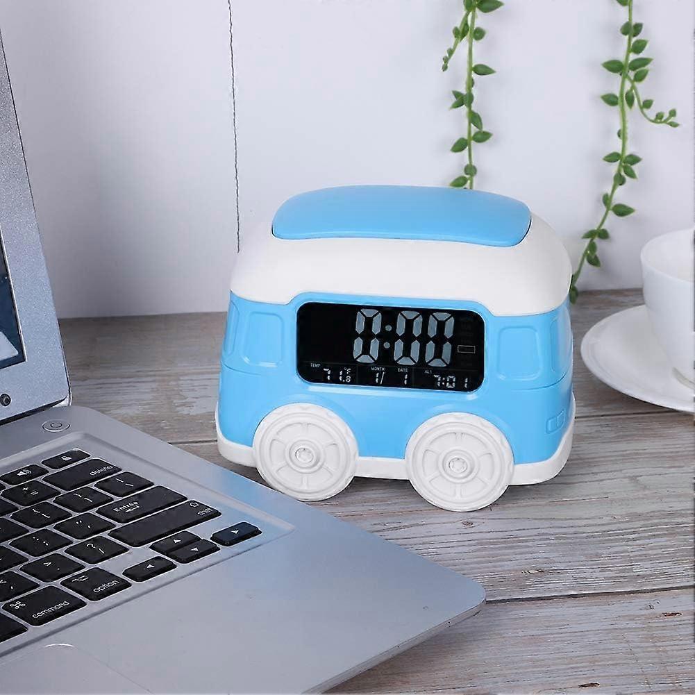 Children's Alarm Clock, Bus Car Alarm Clock Digital LED Alarm Clock ...