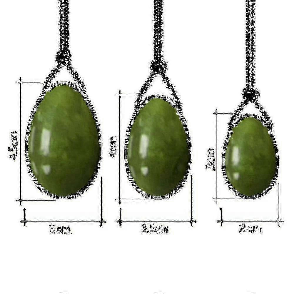 Natural Jade Egg Kegel Exercise For Women - Strengthen Pelvic Floor ...