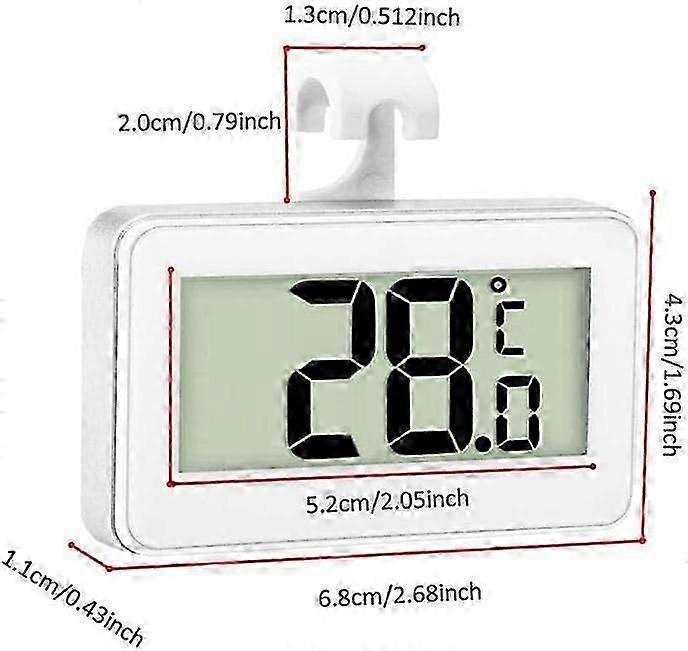 3X Fridge Thermometer Digital Thermometer Freezer Thermometer ...