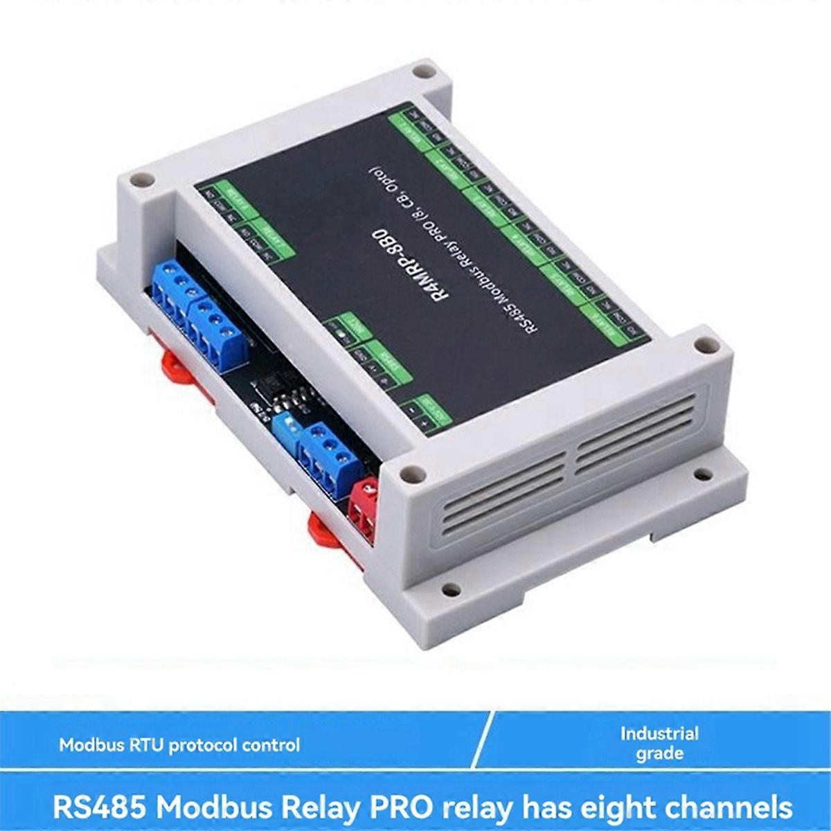 Industrial Grade 8CH Relay Module RS485 Interface Relay Modbus RTU ...