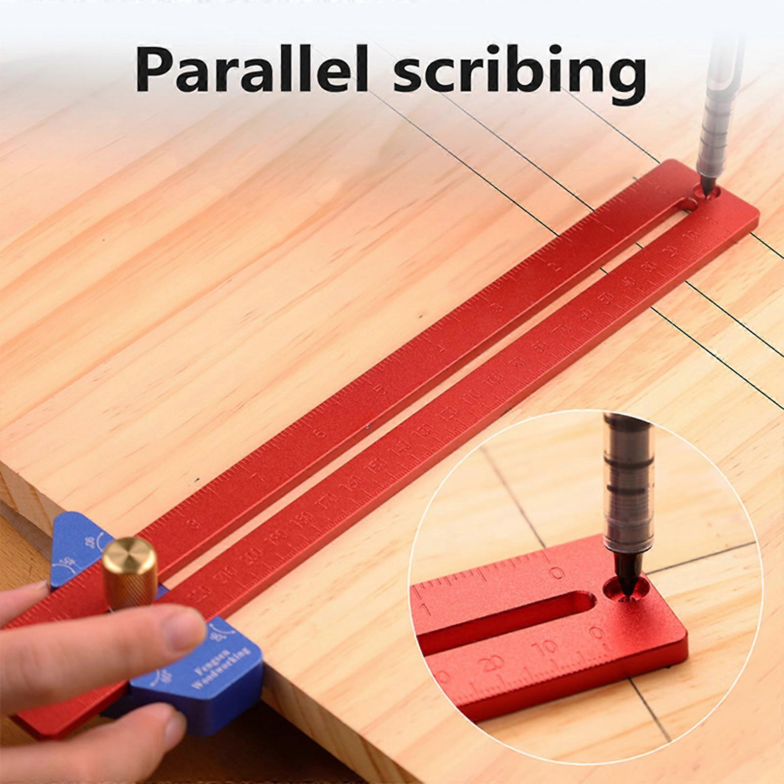 Woodworking Ruler Pocket Ruler Metal Slide Rule Professional ...