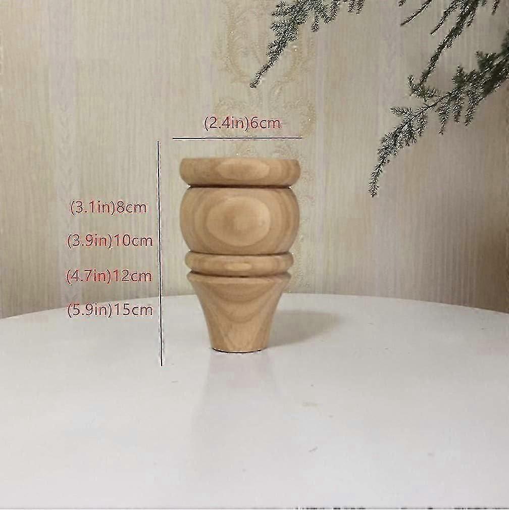 Wooden Furniture Legs4pcs Solid Wood Furniture Legs,wooden Bun Feet ...
