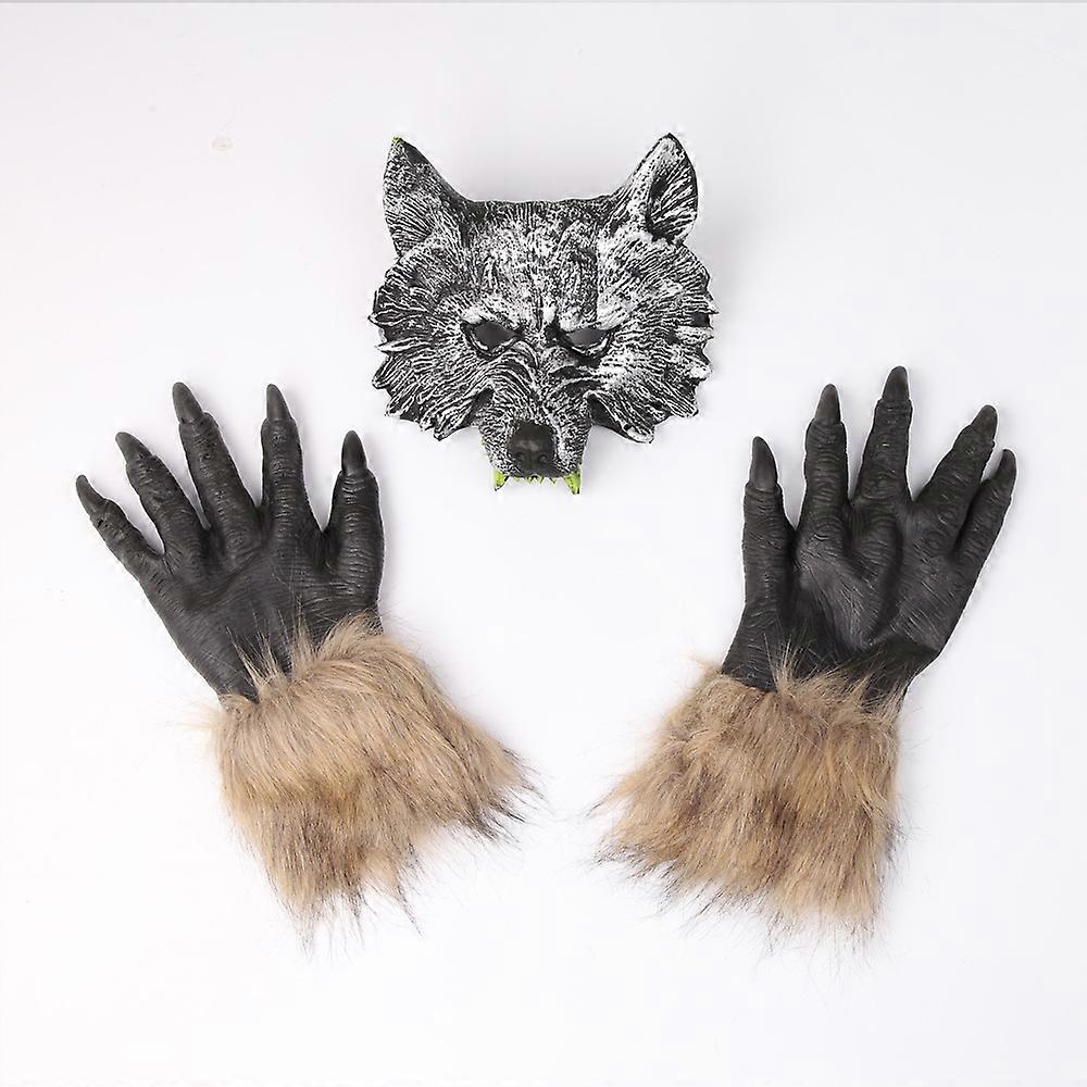 Wolf mask Halloween party decoration werewolf mask ghost festival ...