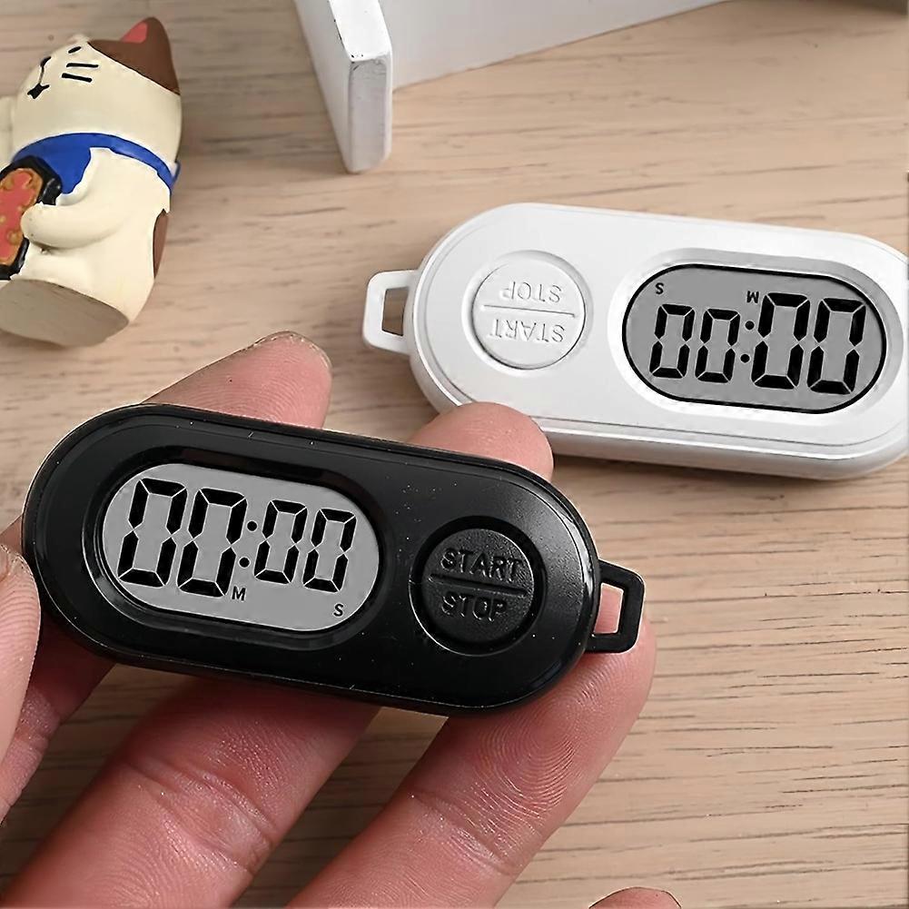 2pcs Keychain Stop Watch with LCD Screen Digital Countdown Timer Mini ...
