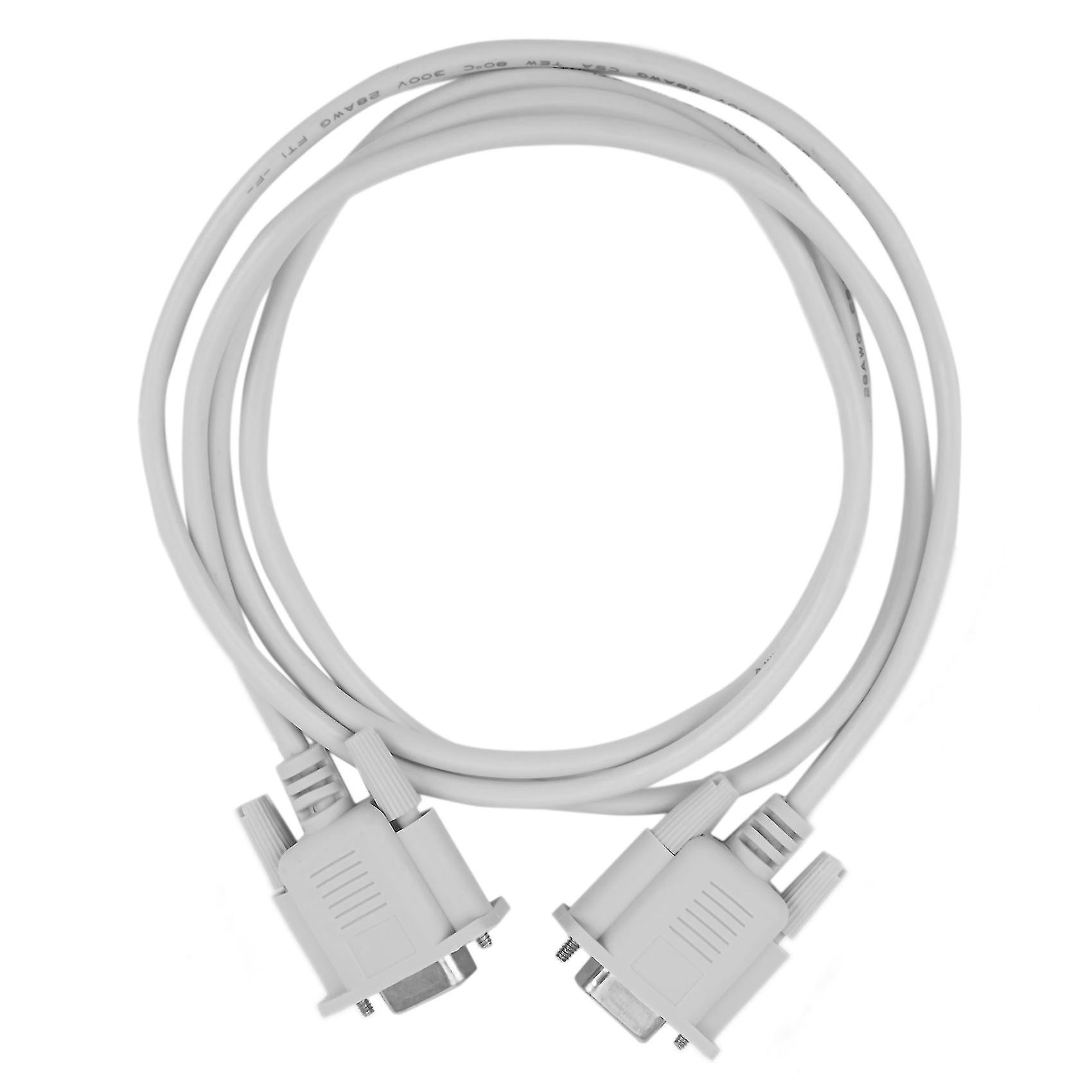1pc 5ft F / F Serial Rs232 Null Modem Cable Female To Female Db9 Fta ...