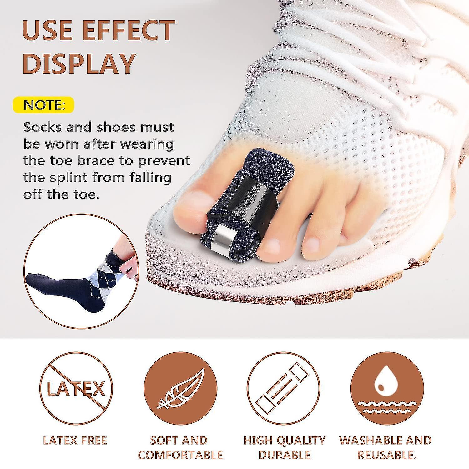 Toe Splint, Toe Corrector Brace, Toe Straightener For Hammer Toe ...