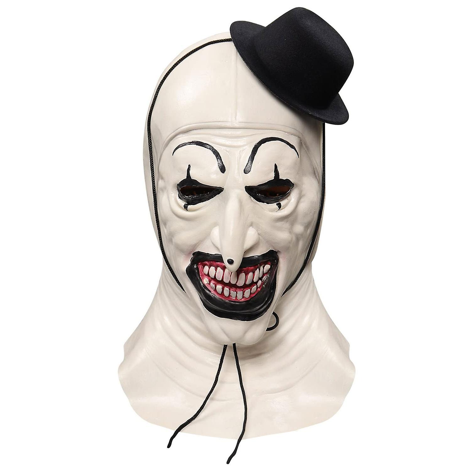 Terrifier Art the Clown Mask Full Head Latex Cosplay Prop for Halloween ...