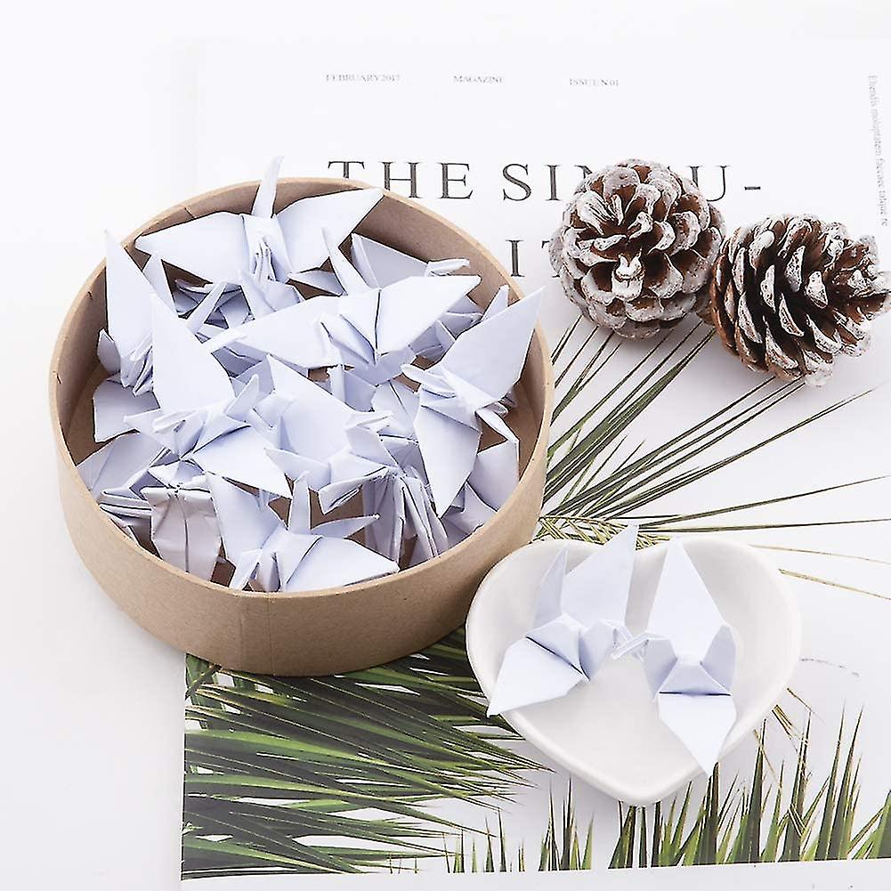 Origami Paper Cranes 100pcs Handmade Folded Origami Paper Garlands For ...