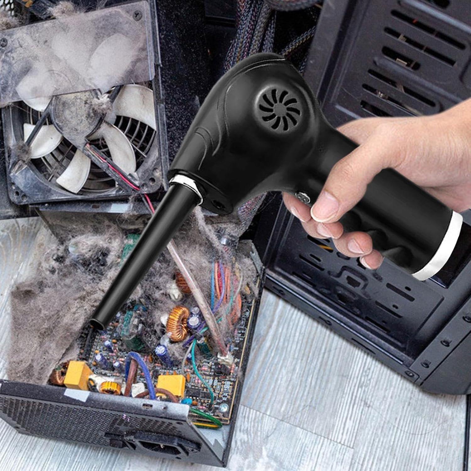 Compressed Air Duster, Electric Mini Cordless Air Duster, Cordless Dust ...