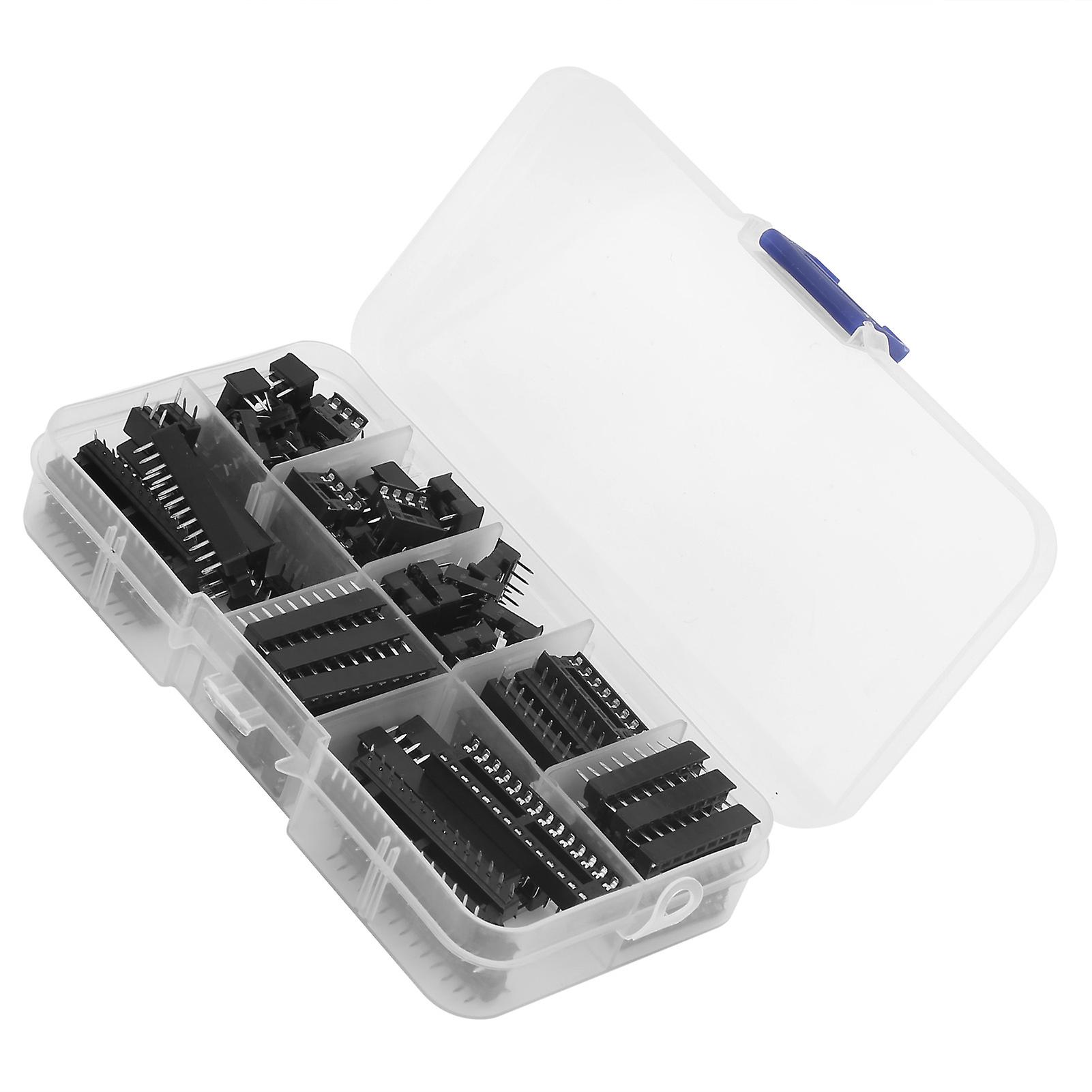 66Pcs IC Sockets Adapter InLine DIY Electronic Component 6 8 14 16 18 ...