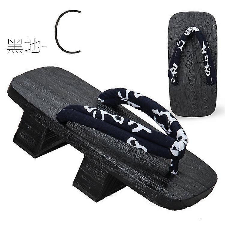 Geta Clogs Men Japanese Style Kimono Toe Shoes Anime Cosplay ...