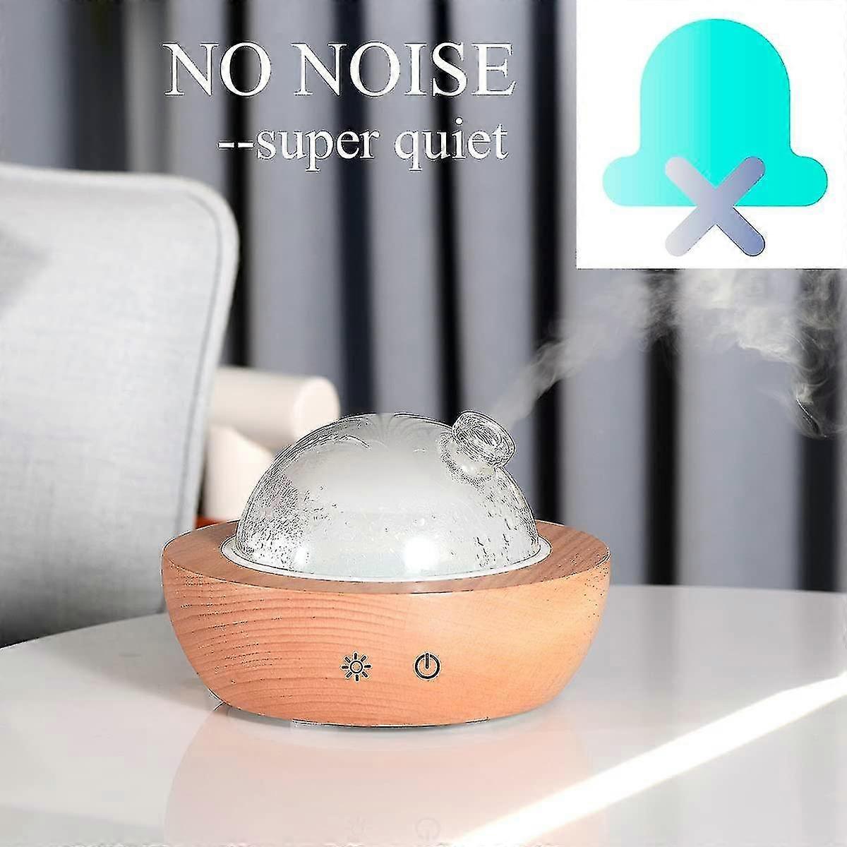 Glass Essential Oil Diffuser ,real Wood Base,the 2022 Upgrade Aromatherapy Diffuser,aroma ...