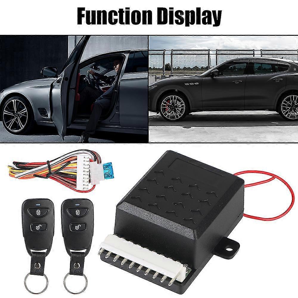 12V Car Key Systems Key blade Remote Central Door Lock less System Auto ...