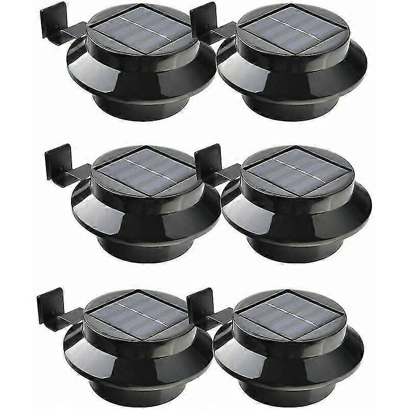 6 Pack Solar Powered Led Gutter Lights, Fence, Roof, Gutter, Garden ...